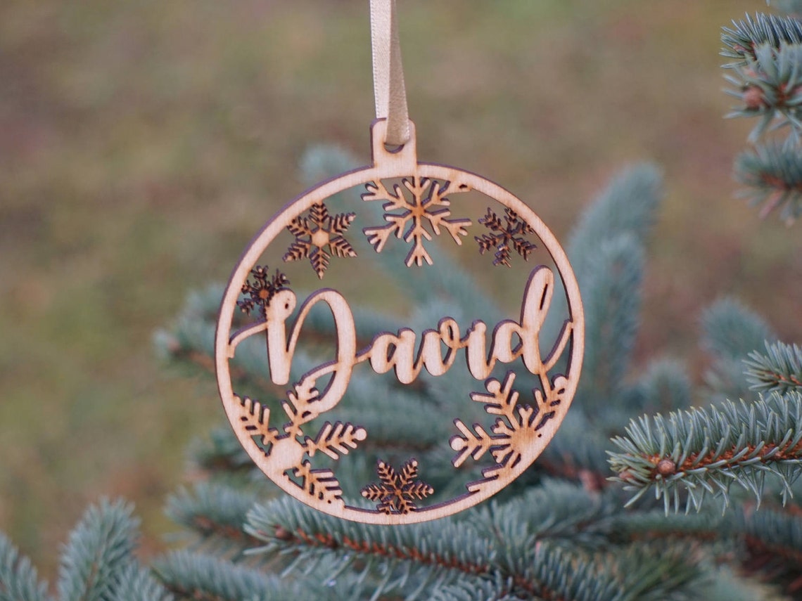 Christmas Bauble Personalized Custom Bauble Laser Cut Names CUSTOM ...
