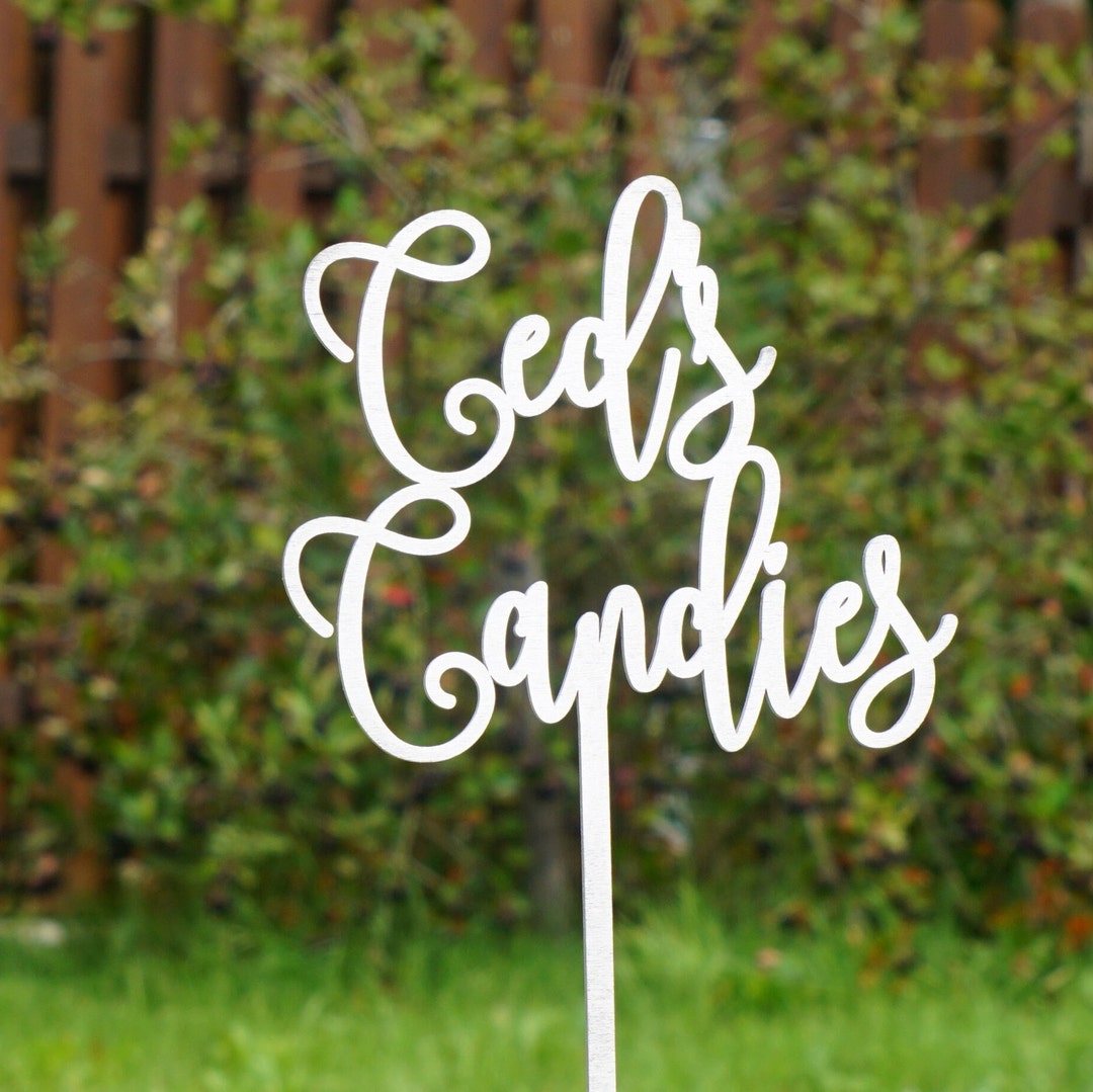 Laser Cut TABLE NAMES Dessert Bar Sign Dessert Bar Table Sign Sweets ...