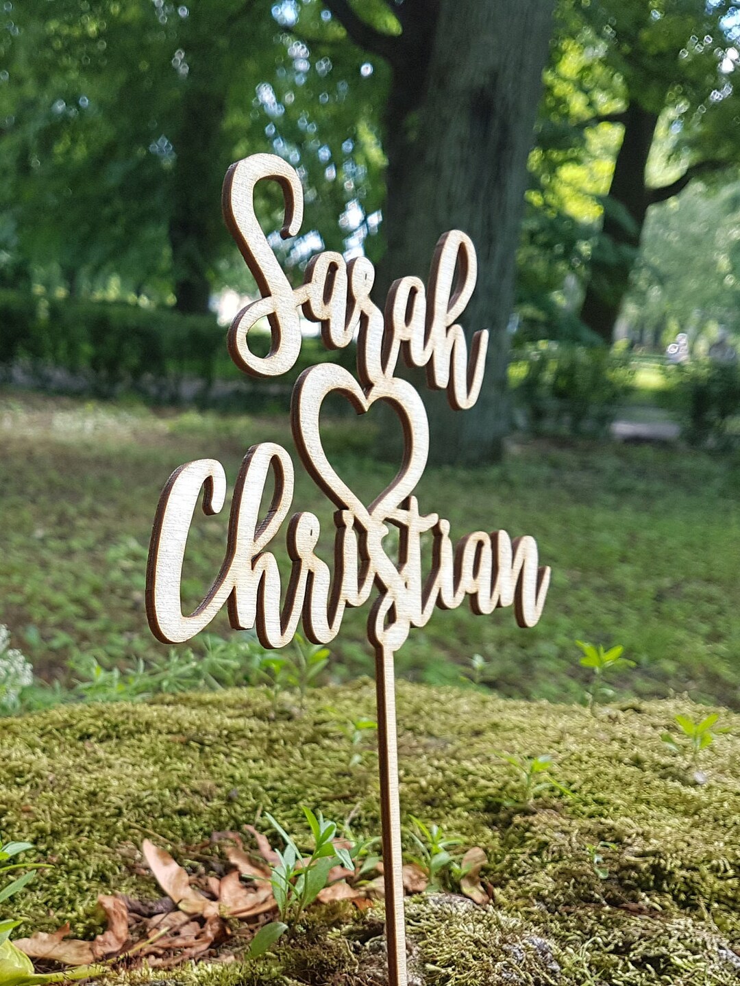 Cake Topper Wood Cake Topper Laser Cut Wedding Signs Custom Cake Topper ...