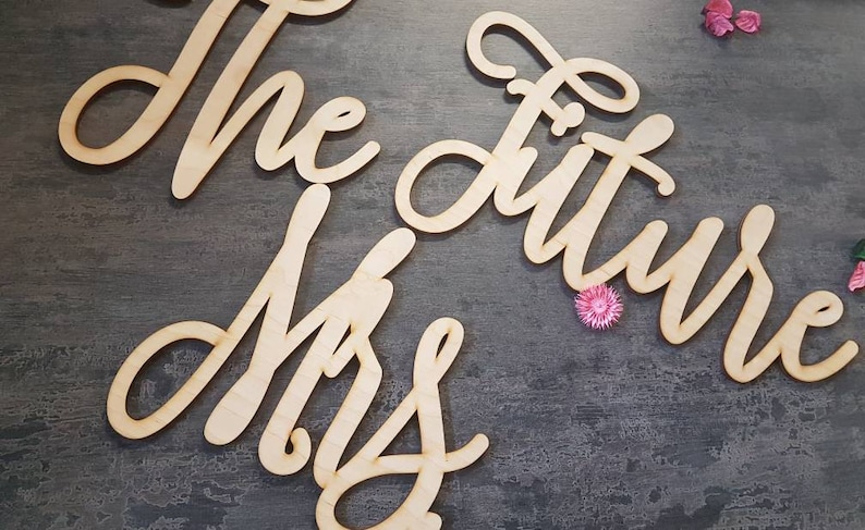 Bridal Shower Sign Wedding Photo Wall Sign Future Mrs Sign - Etsy