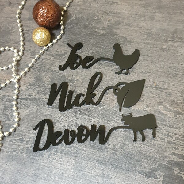 Wedding Place Cards With Meal Choice - Etsy