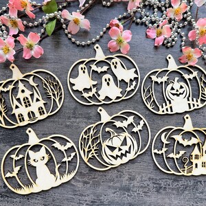 6 Style MIX Halloween Pumpkin Decor Set, Spooky Halloween Decors ...