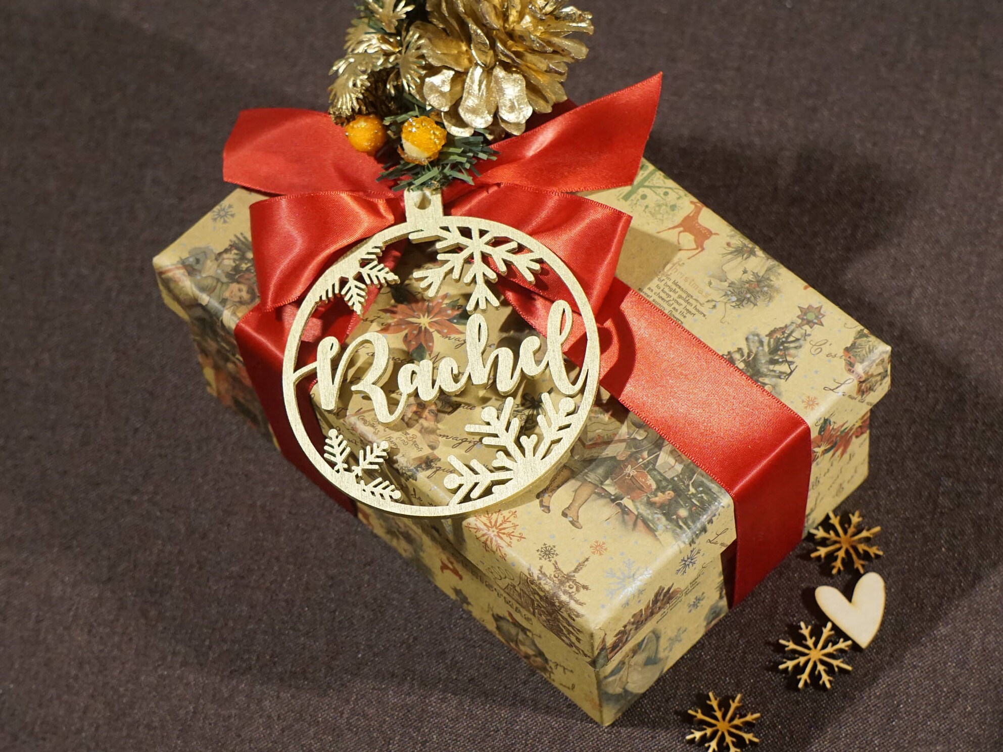 Christmas Bauble Personalized Custom Bauble Laser Cut Names CUSTOM ...
