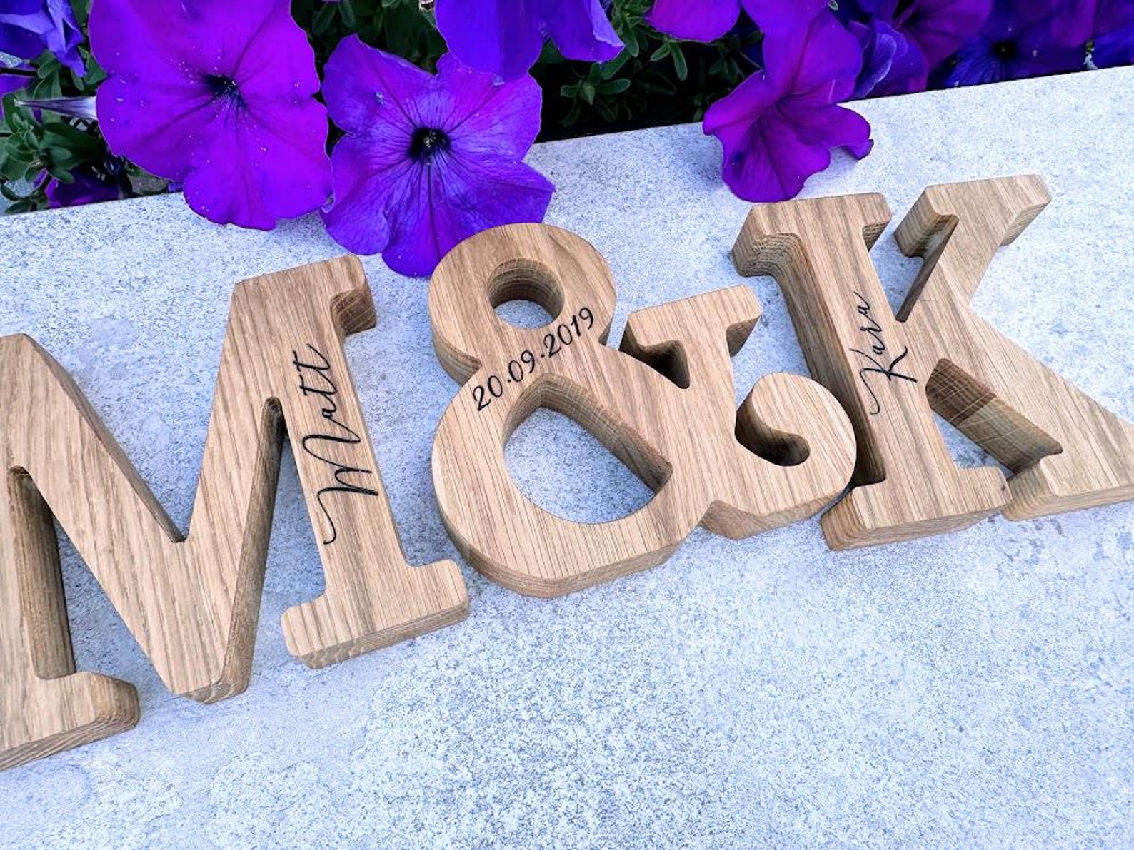 Freestanding Wedding Letter Freestanding Letters Wooden Wedding Letter ...
