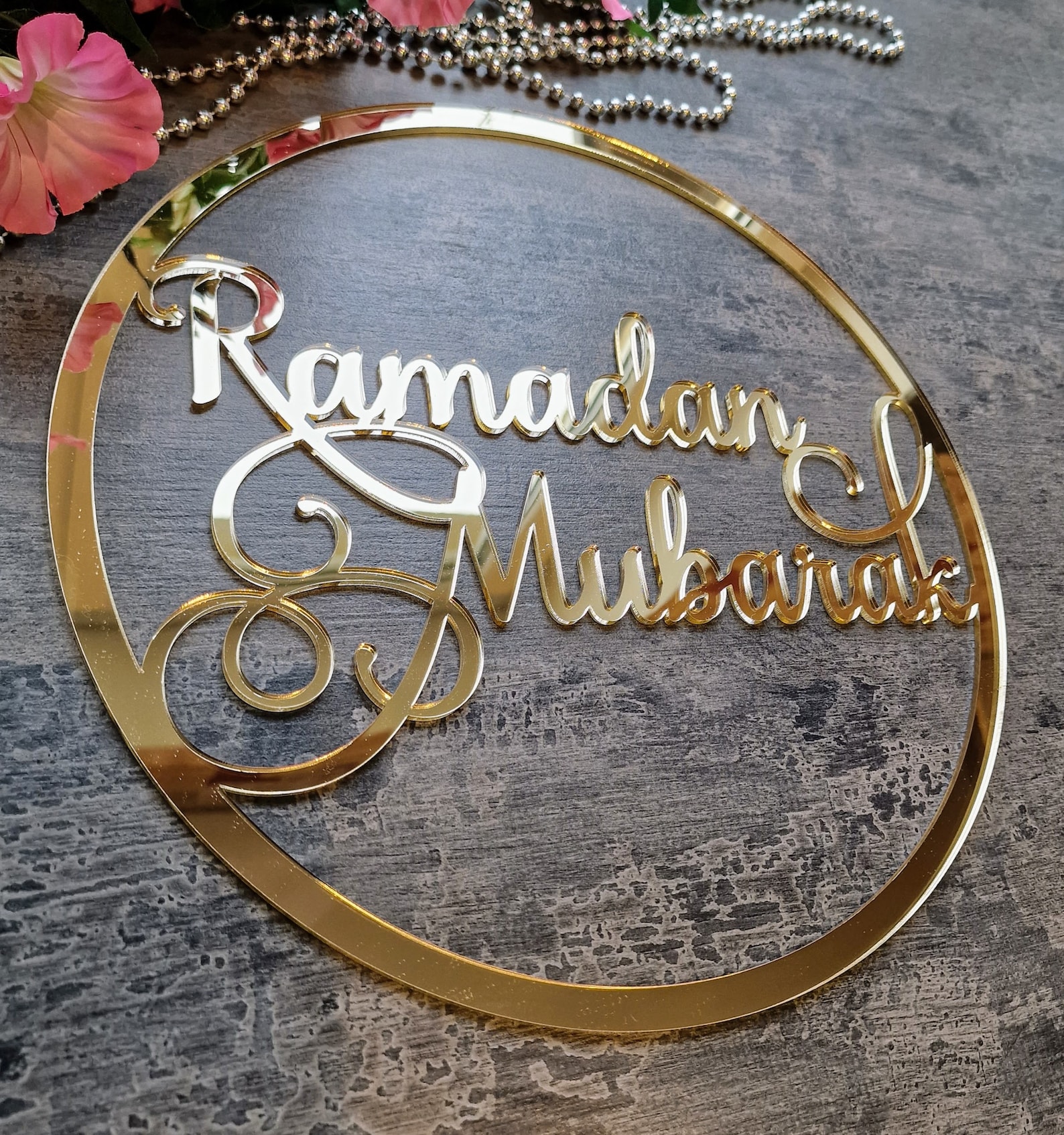 40 Cm High Ramadan Decor Wood Laser Cut Ramadan Circle Decor - Etsy