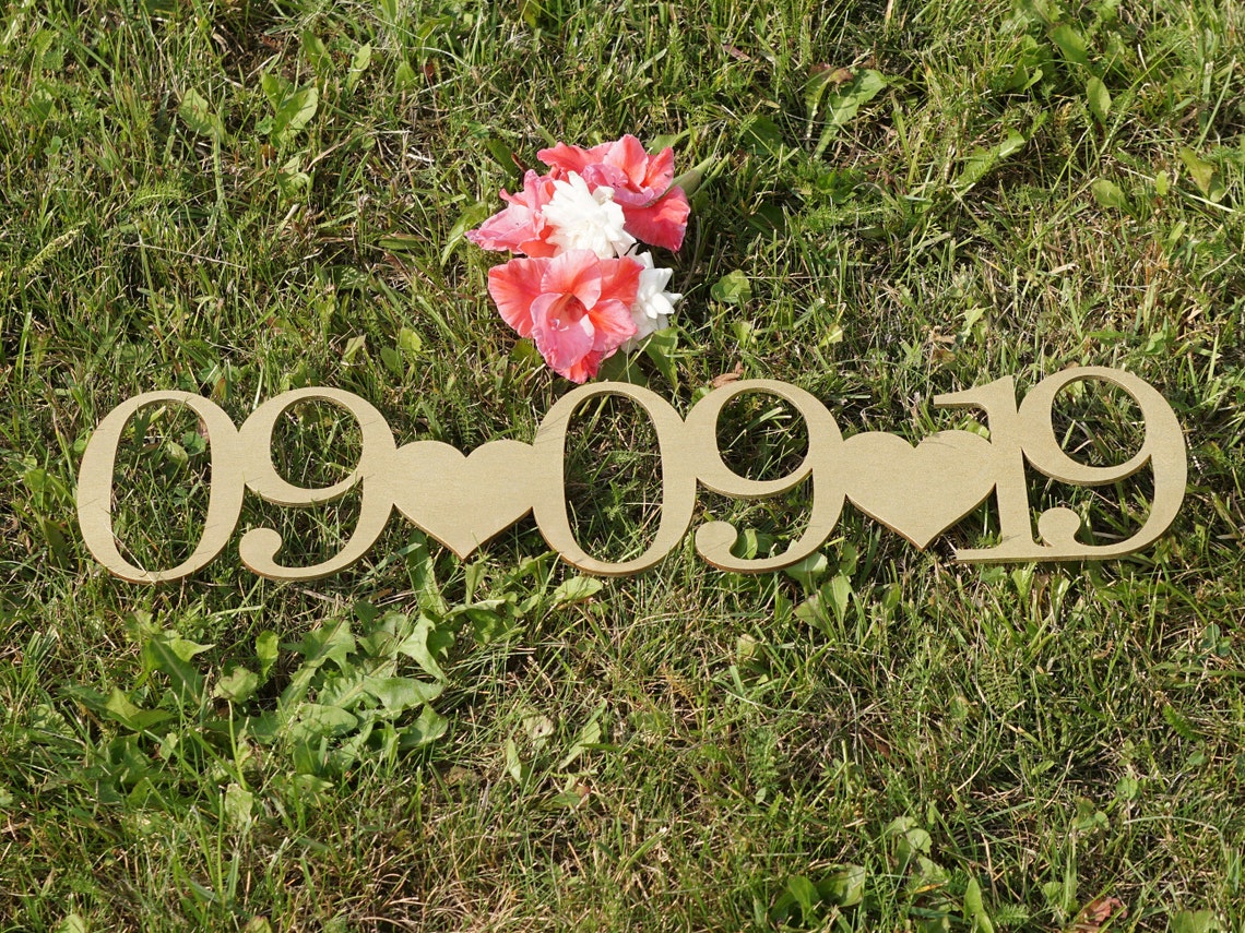 Custom Wedding Date Personalised WEDDING Table DECOR Custom Date ...