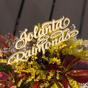 TABLE NAME TOPPER > Custom Table Name Topper > Personalised Table Name ...