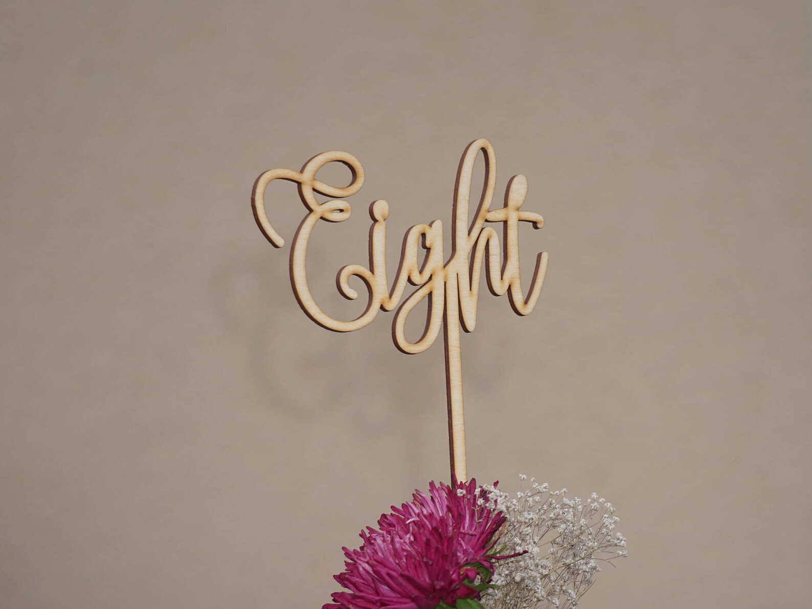 Table Numbers 1 - 10, 10 Numbers Total, Wooden Table Numbers Script ...