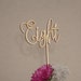 Table Numbers 1 - 10, 10 Numbers Total, Wooden Table Numbers Script ...