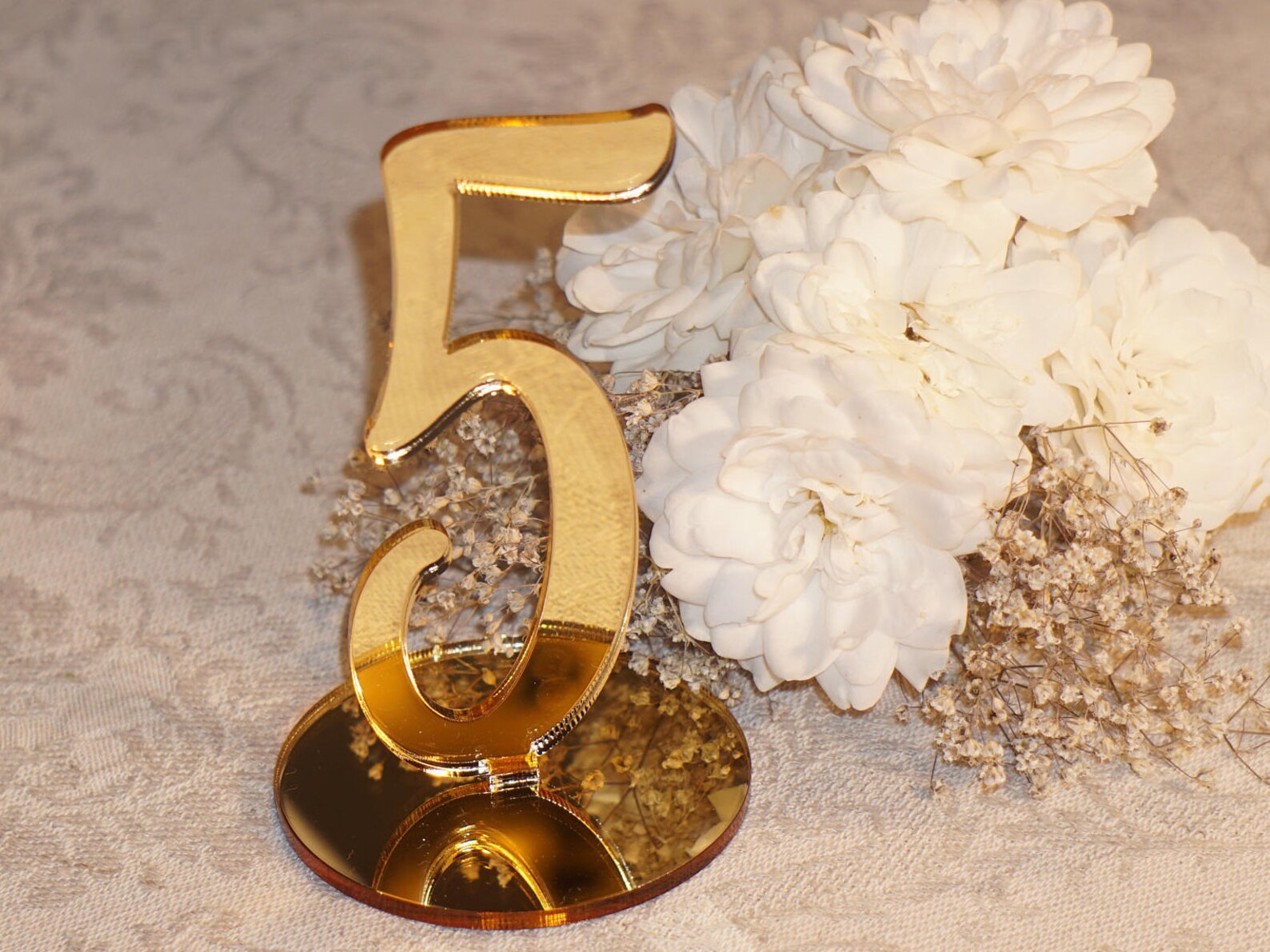 Gold Table Numbers Wedding Table Numbers Table Decoration 4" Gold ...