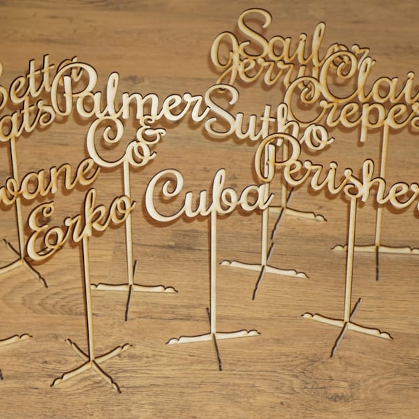 Wedding Table Name Stand - Etsy