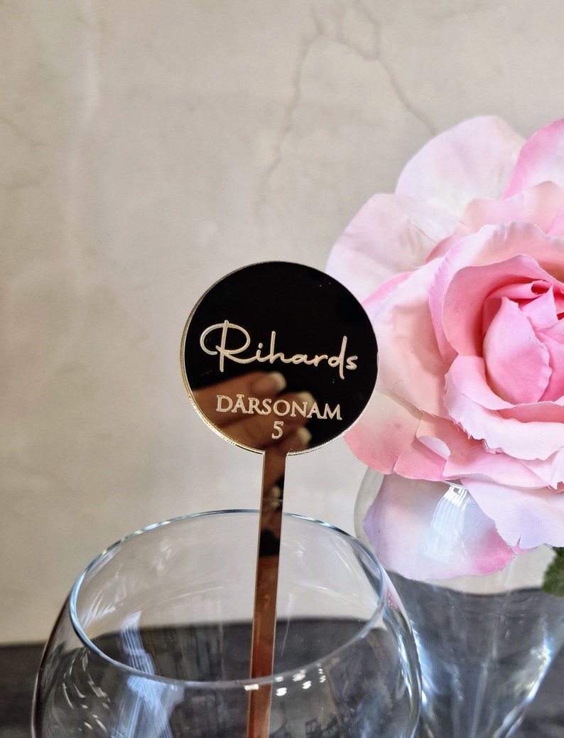 Wedding Drink Stirrers Family Logo Wedding Party Decoration - Etsy