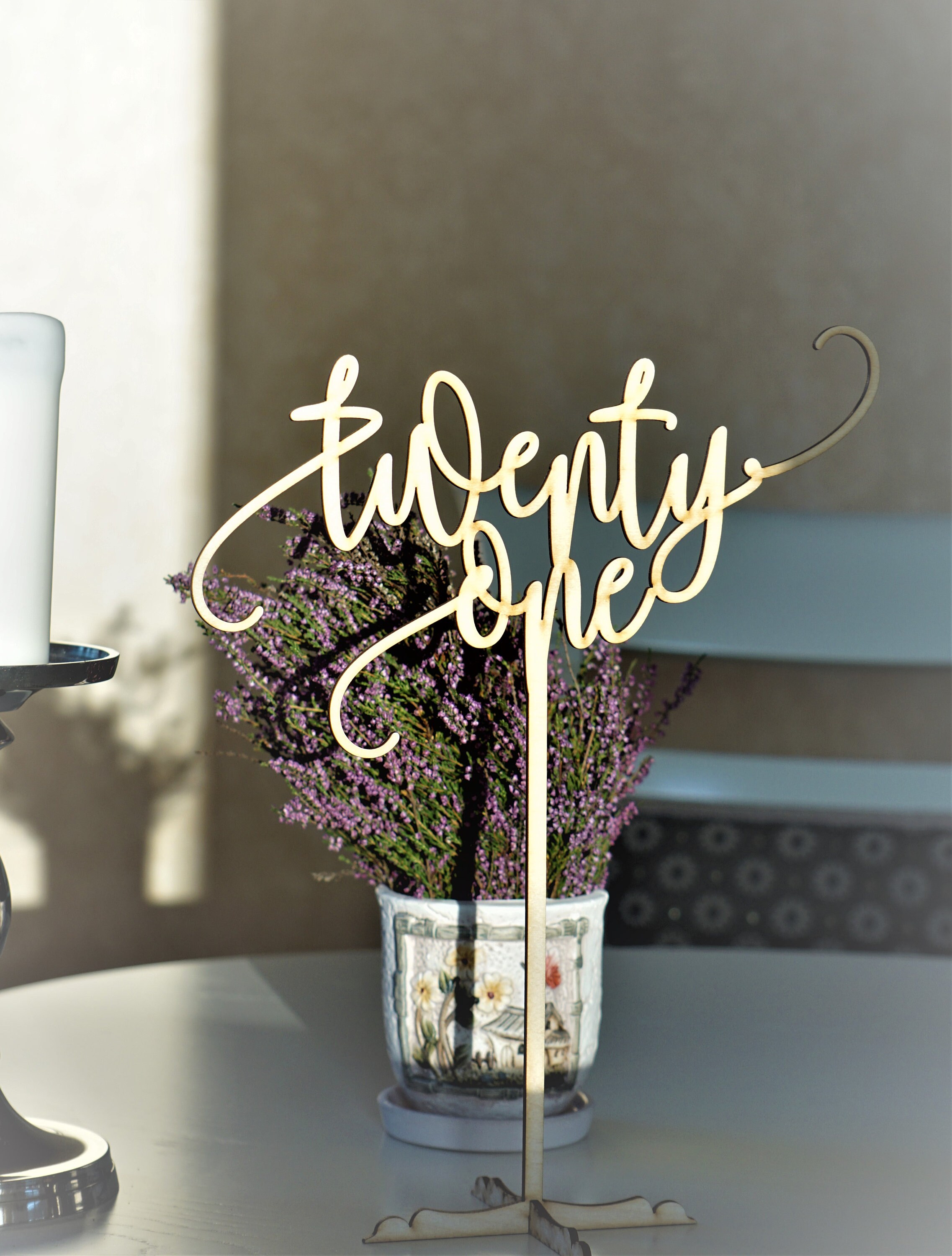 Freestanding Wooden Table Numbers Wooden Table Numbers Wooden - Etsy