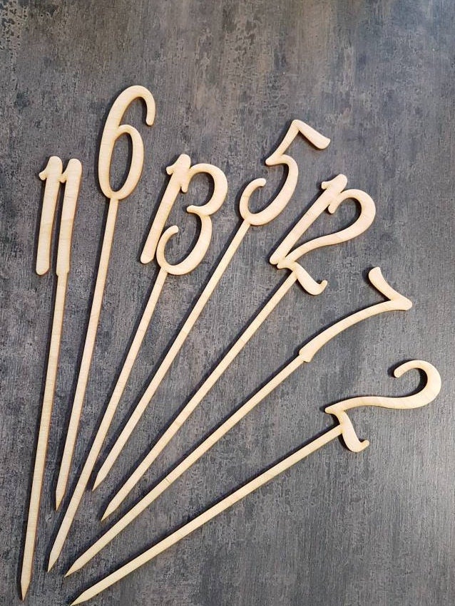Wooden Table Numbers Custom Wedding Table Numbers Wood Custom - Etsy