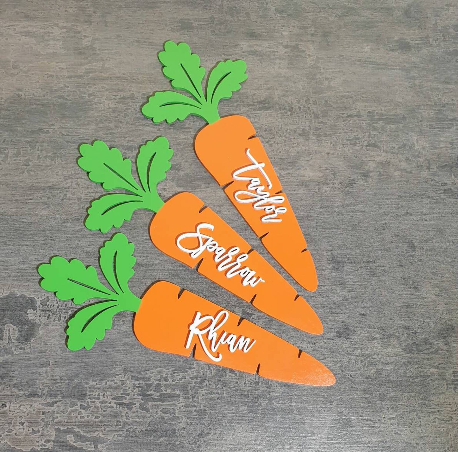 Custom Easter Basket Tags Easter Carrot Tags Personalised - Etsy