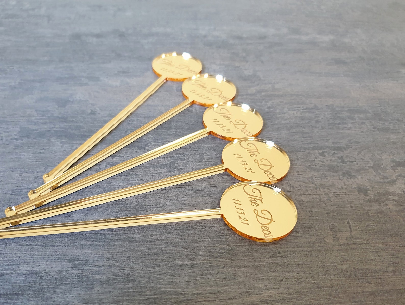 Wedding Drink Stirrers Family Logo Wedding Party Decoration - Etsy