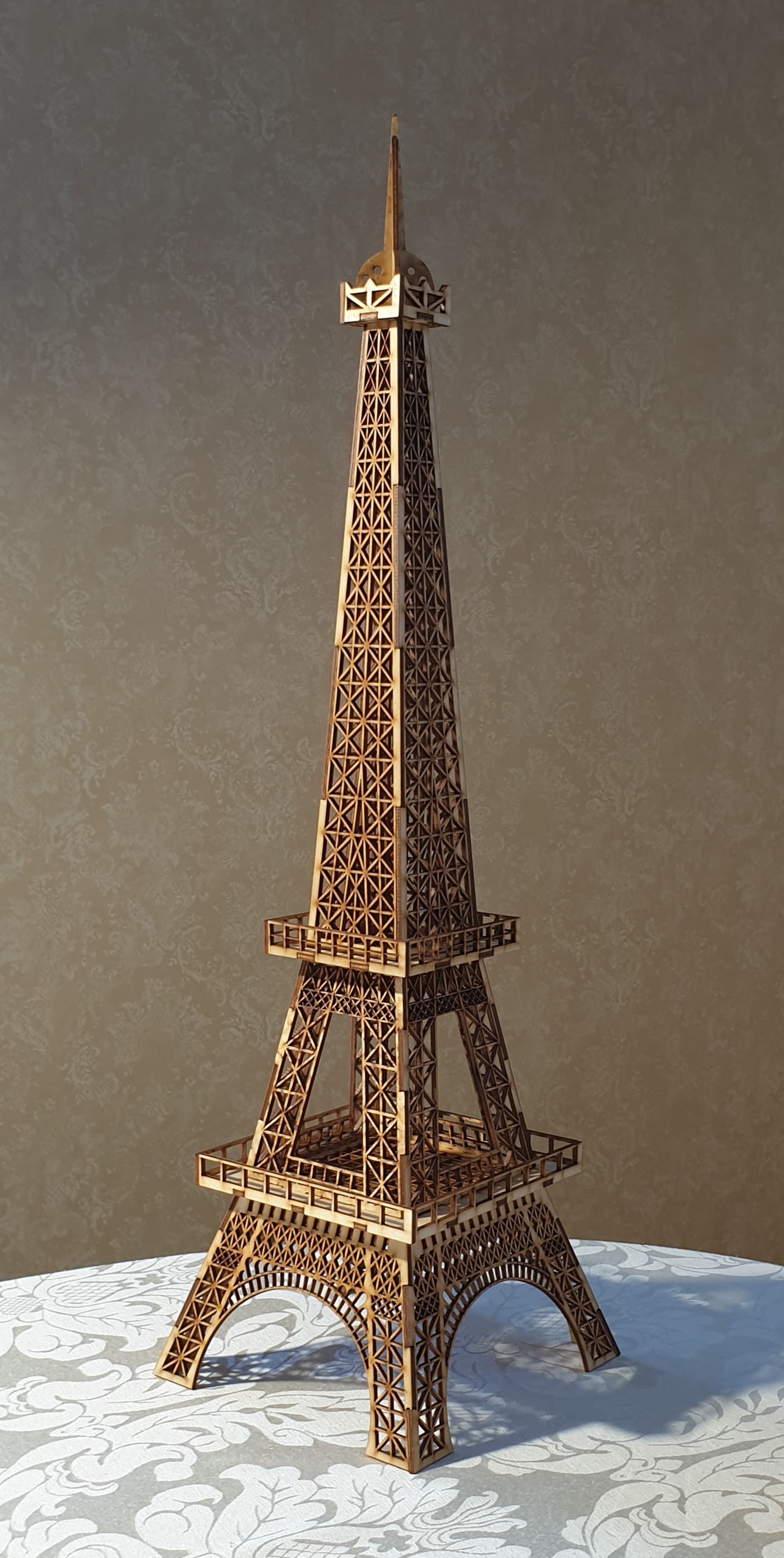 Eiffel Tower Cupcake Stand Laser Cut Eiffel Tower 3D Puzzle - Etsy