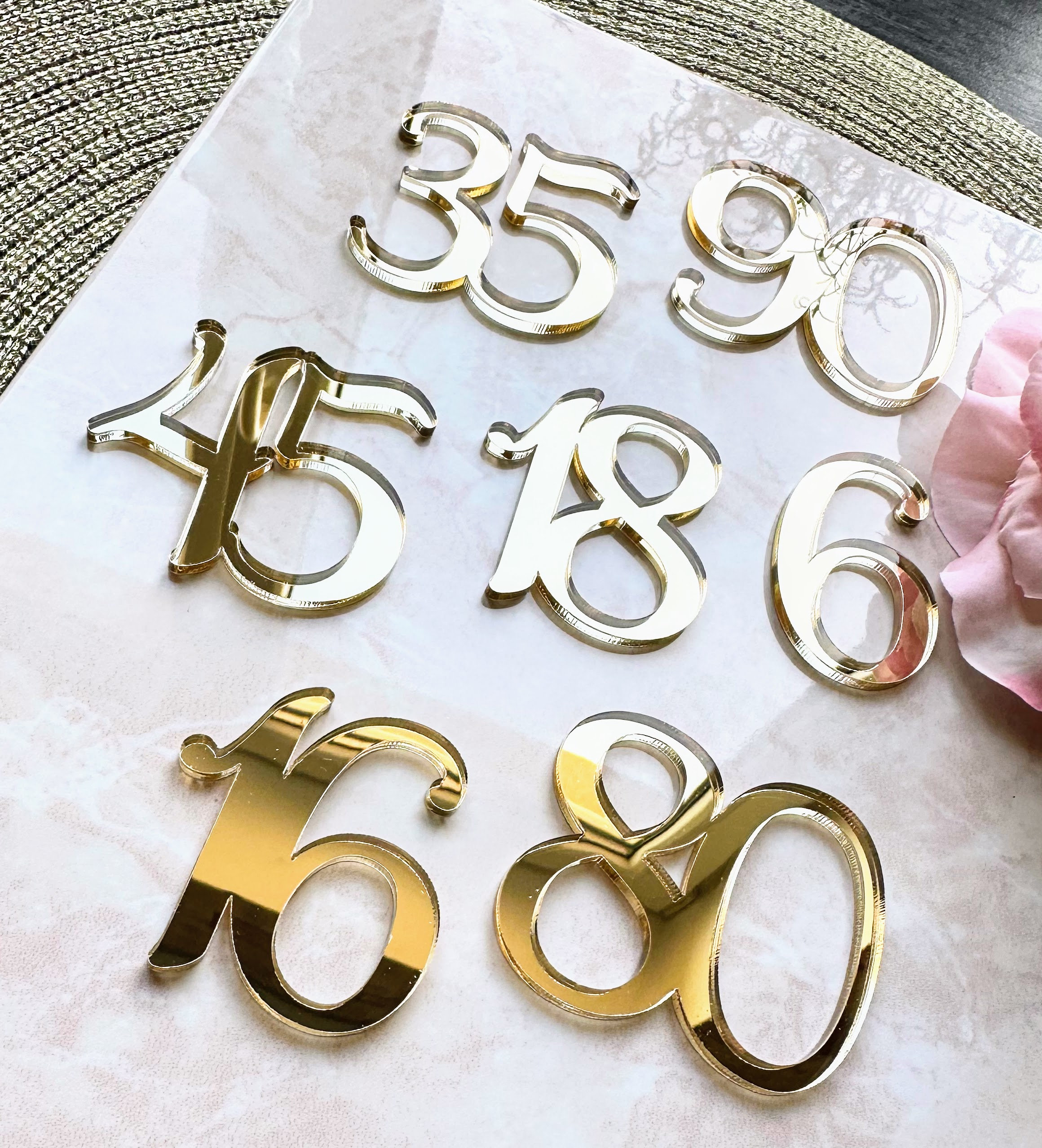 Acrylic Numbers Custom Number Craft Lasercut Numbers Wedding Numbers ...