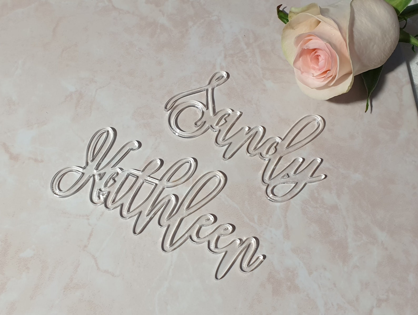 Clear Place Cards Acrylic Wedding Place Cards Acrylic Place - Etsy