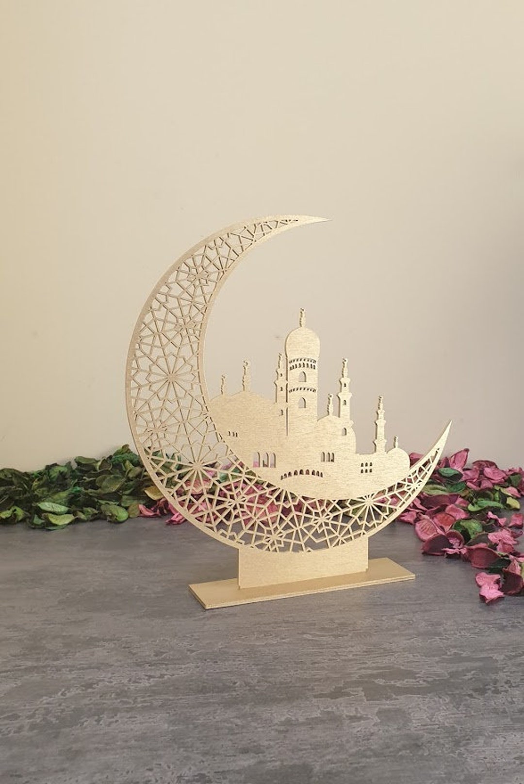 Freestanding Mosque Decor Moon Decoration Sign Ramadan Kareem Sign ...