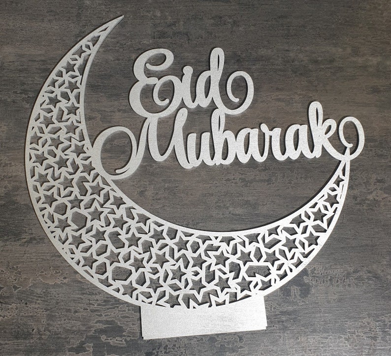 Freestanding Ramadan Mubarak Moon Sign Ramadan Kareem Sign Blessed ...