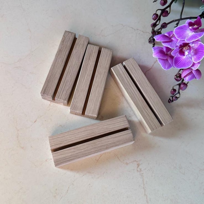 Wooden Bases Wedding Table Number Stands 3mm Acrylic Sign Stand Base to ...