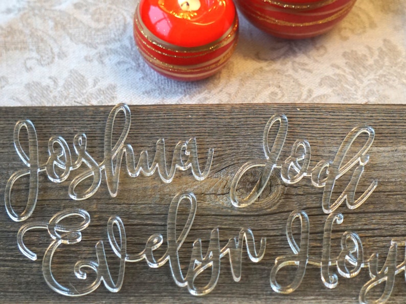 24 Clear Place Cards Acrylic Wedding Place Cards Acrylic Place - Etsy