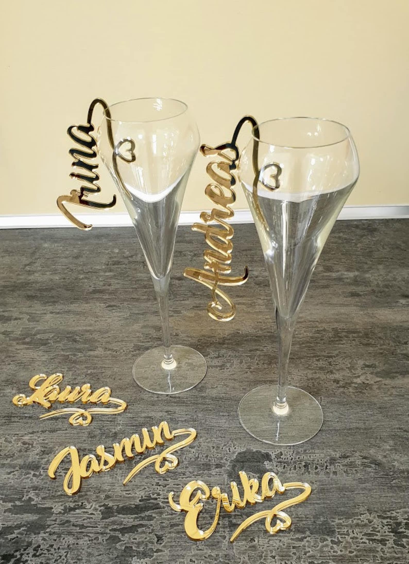 Personalized Glass Decor Custom Wine Charm Wedding Wine Charms - Etsy