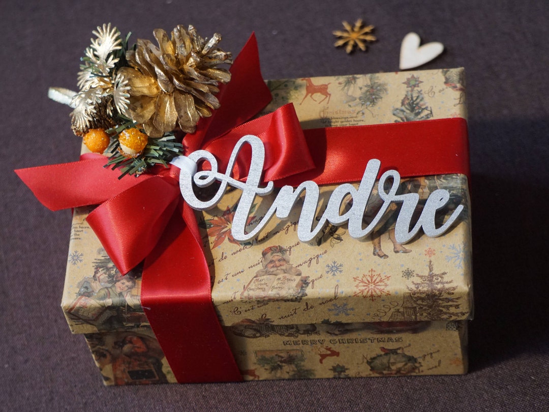 Gift Tags Personalized Custom Gift Tags Laser Cut Name CUSTOM CHRISTMAS ...