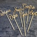 Wooden Table Numbers Spanish Wedding Table Numbers Script - Etsy
