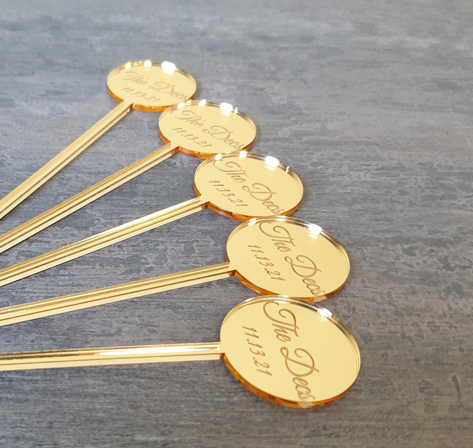 Wedding Drink Stirrers Family Logo Wedding Party Decoration - Etsy