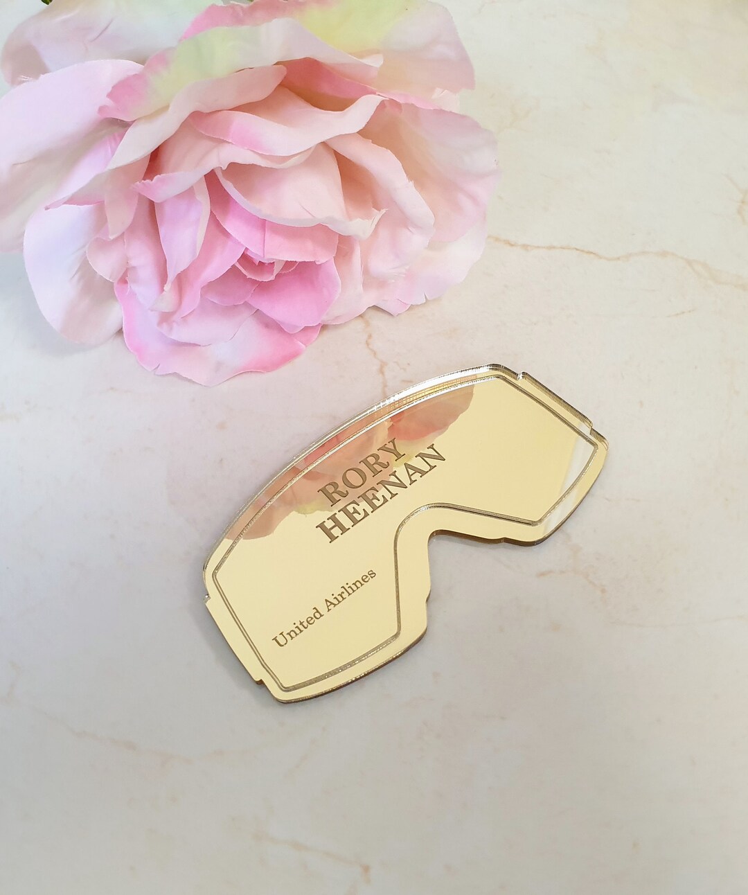 TNT Shipping - 90 Custom Place Cards Gold Mirror, Custom Ski Goggles ...