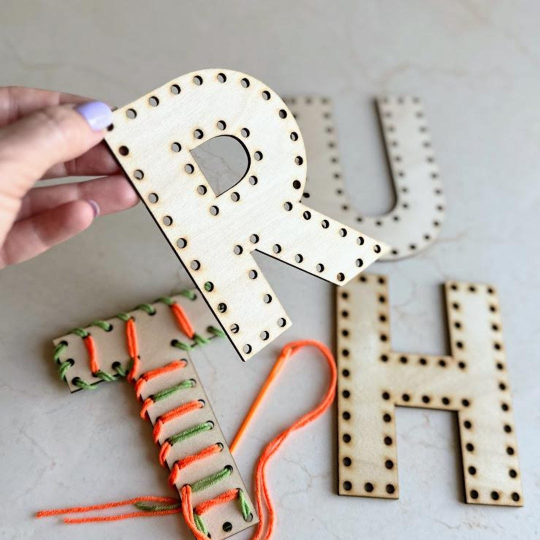 Lacing Alphabet Letters, Please Order as Many Letters as You Need ...