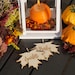 Maple Leaves Place Cards Thanksgiving Place Cards Laser Cut Leaves ...