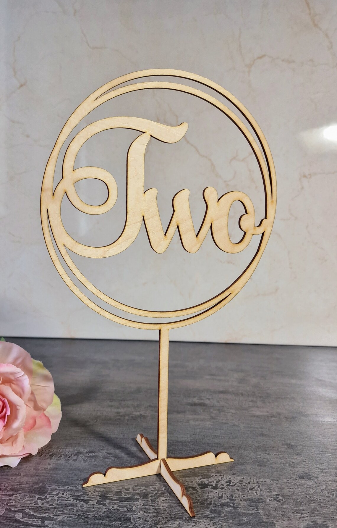 FREE STANDING NUMBERS Wood Table Numbers Wedding Round Table | Etsy