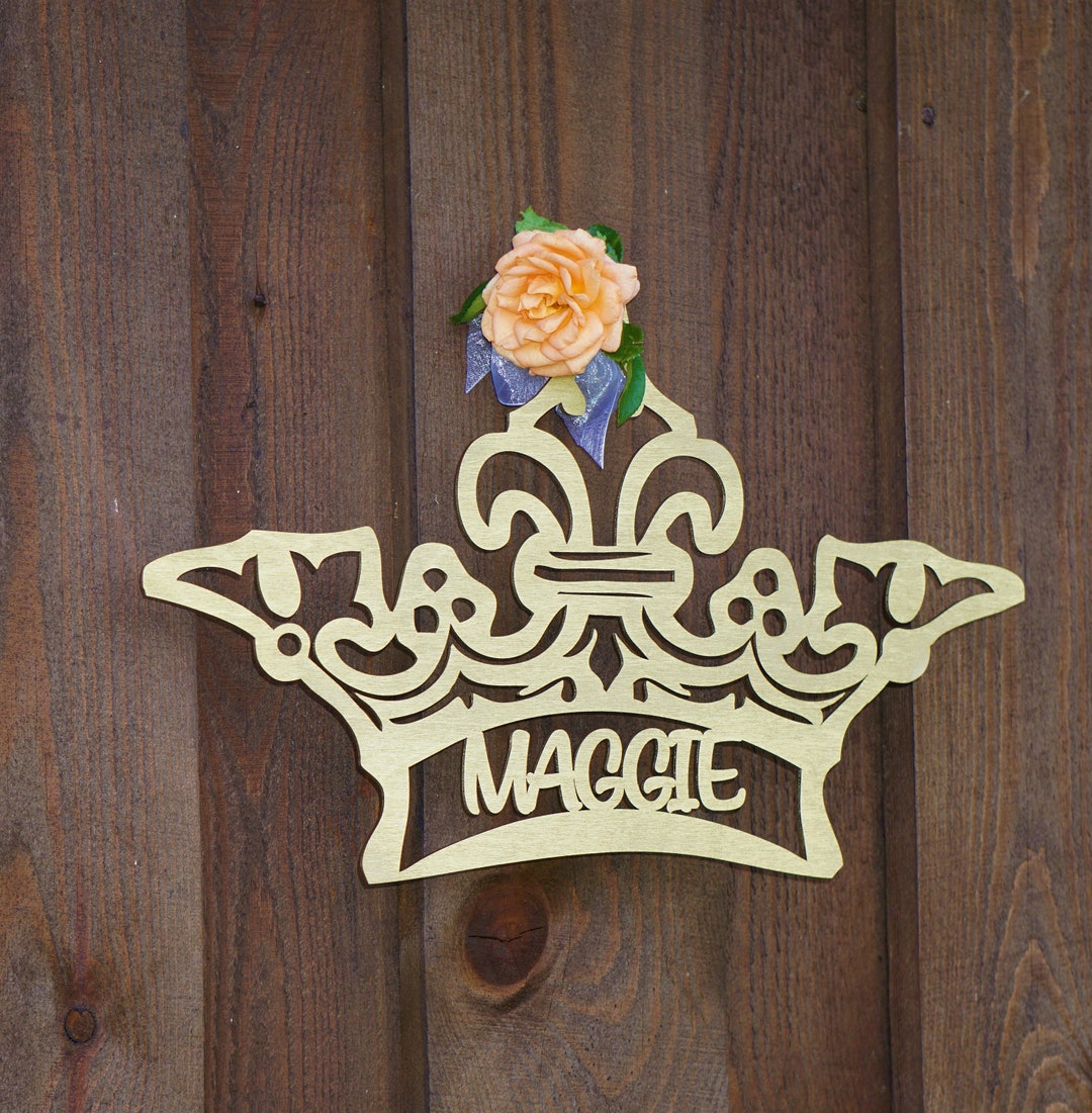 Custom Crown Wall Decor Wood Crown Wood Baby Crown Wooden Crowns Baby ...