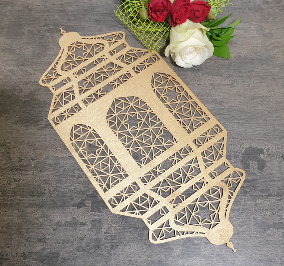 Set of 2 Islamic Style Lanterns - 40 Cm and 50 Cm High Ramadan Lanterns ...