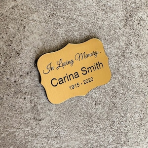 Custom Badge With Magnet Personalized Engraved Name Badge Business Name ...