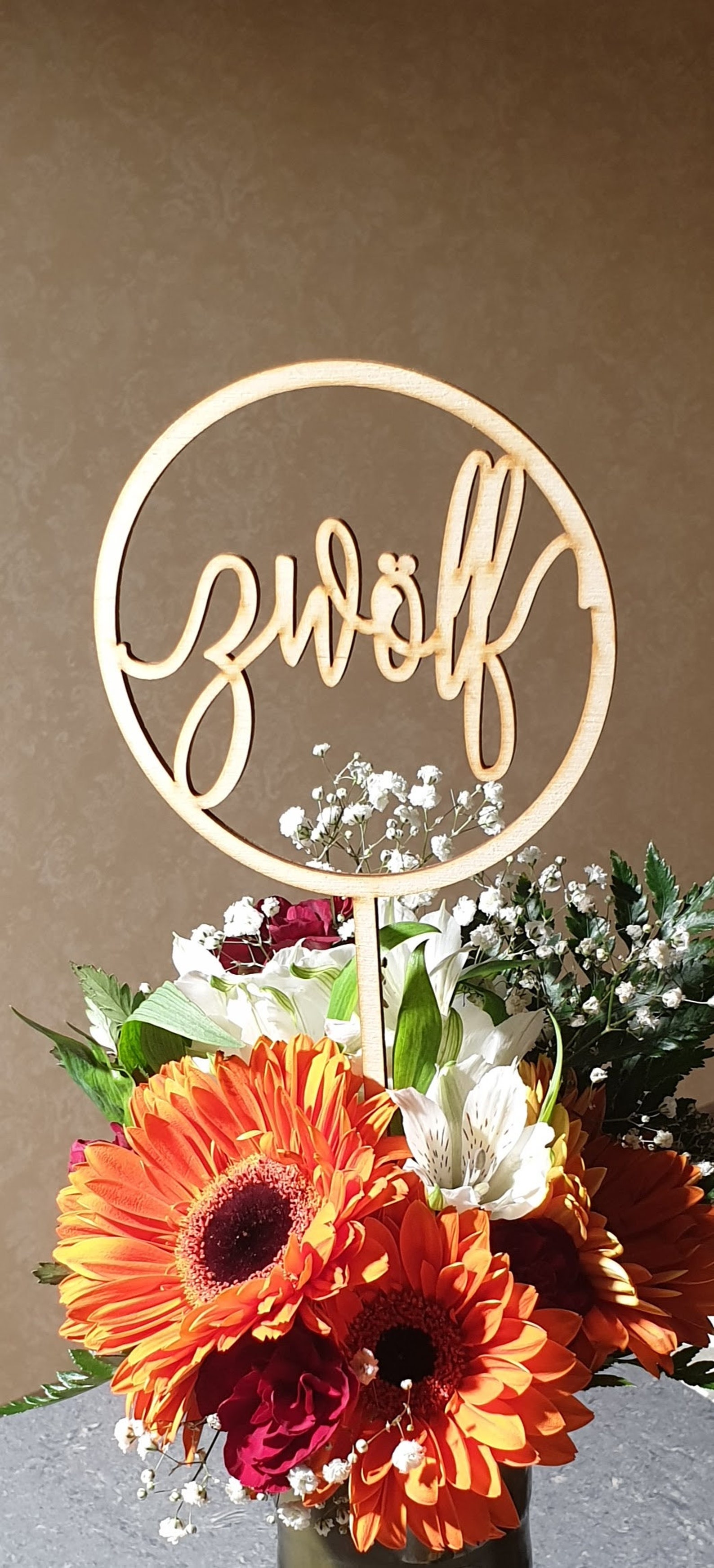 Round Table Numbers, Wedding Wood Table Decors for Flower Vases, ANY ...