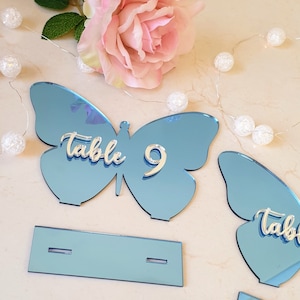 Butterfly Centerpieces for Wedding Butterfly Table Numbers Acrylic ...