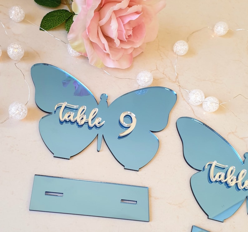 Butterfly Centerpieces for Wedding Butterfly Table Numbers Acrylic ...