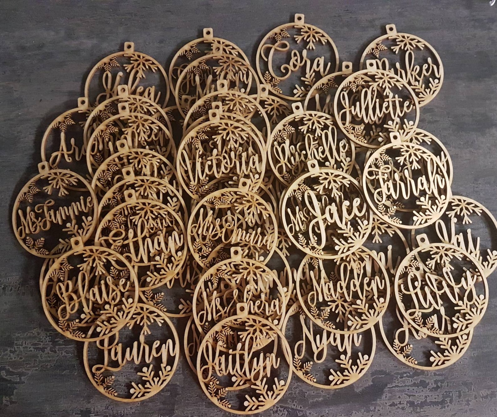 Custom CHRISTMAS Tree Baubles Christmas Tree Decor - Etsy Australia