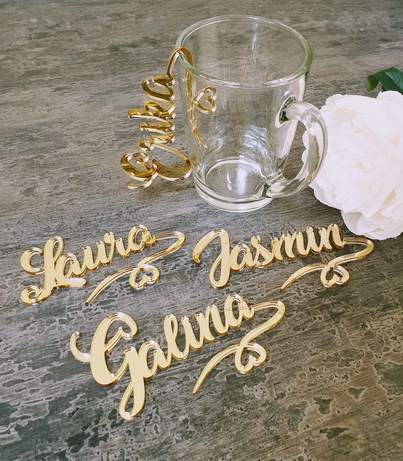 Birthday Place Cards Wedding Place Cards Laser Cut Names With - Etsy