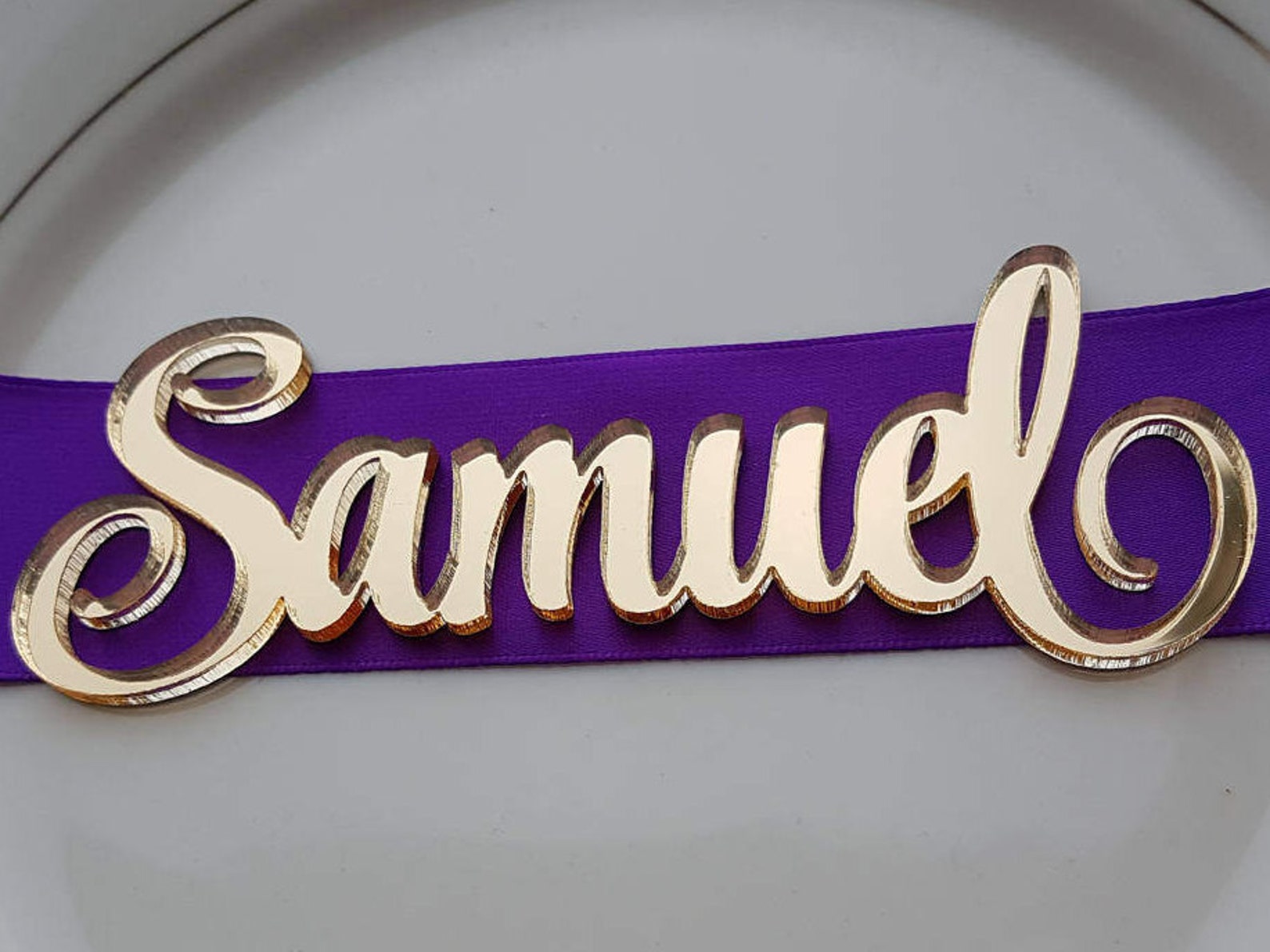 Cut Out Place Names Place Cards Wedding Gold Mirror Place - Etsy