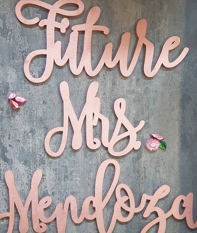 Bridal Shower Sign Wedding Photo Wall Sign Future Mrs Sign - Etsy