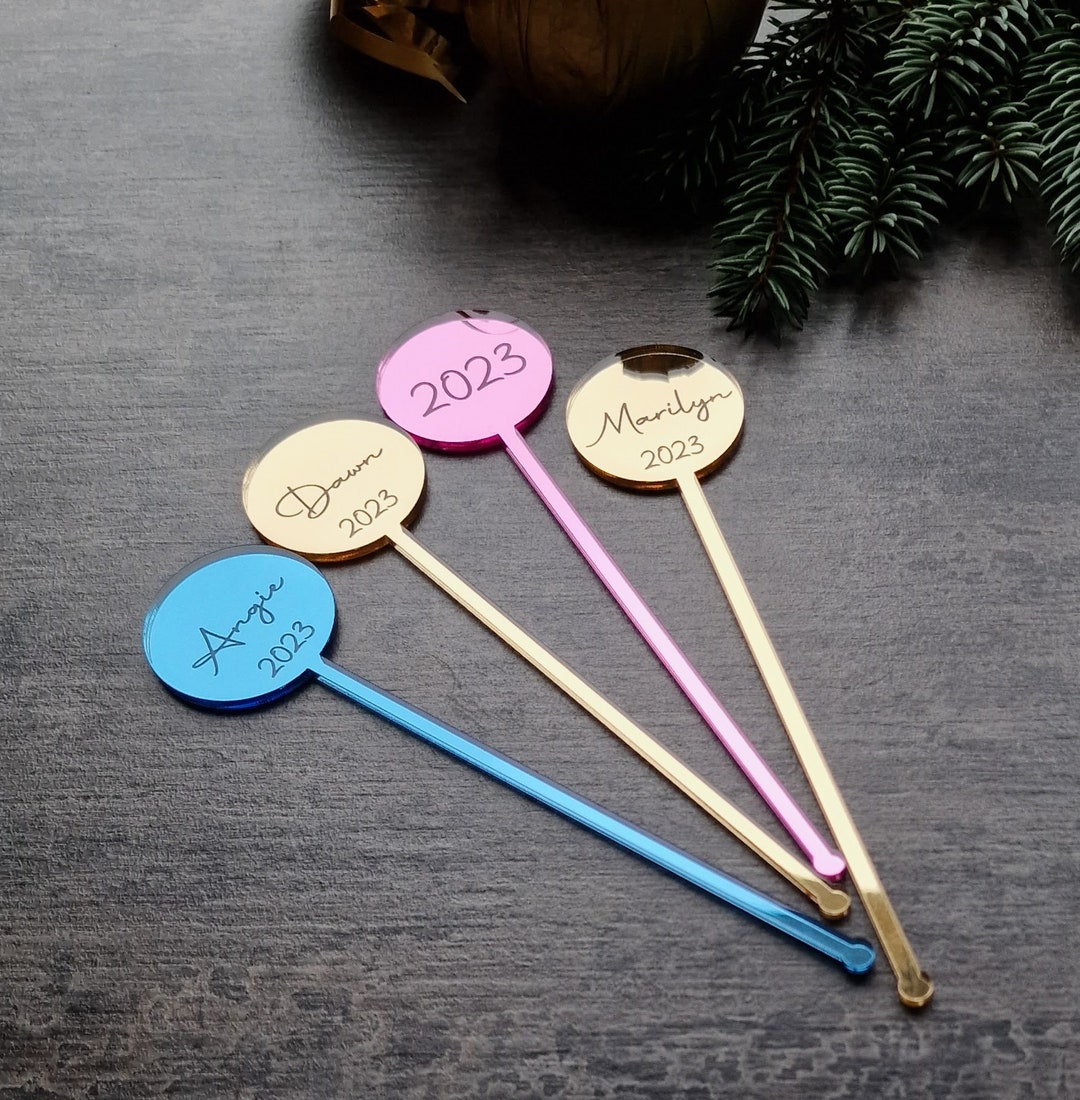 Christmas Drink Stirrers New Year Party Stirrers Drink Stirrers 2023 ...