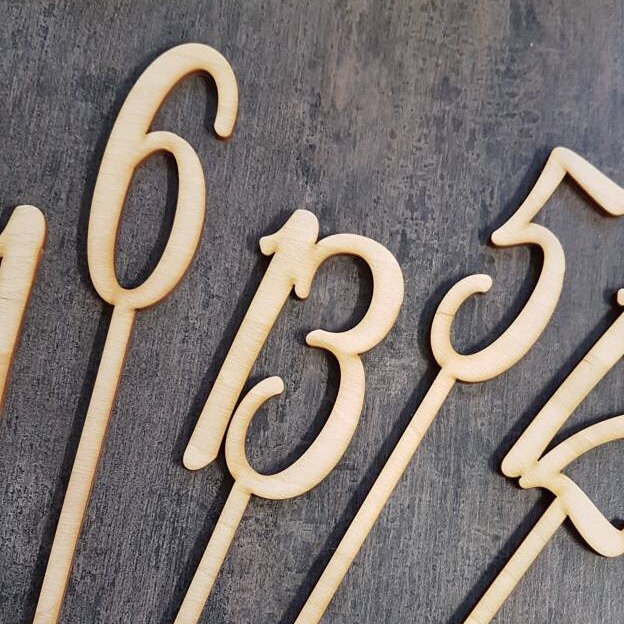 Wooden Table Numbers Custom Wedding Table Numbers Wood Custom - Etsy