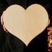 14" Large Wooden Heart Large Laser Cut Heart Wooden Big Heart Custom ...