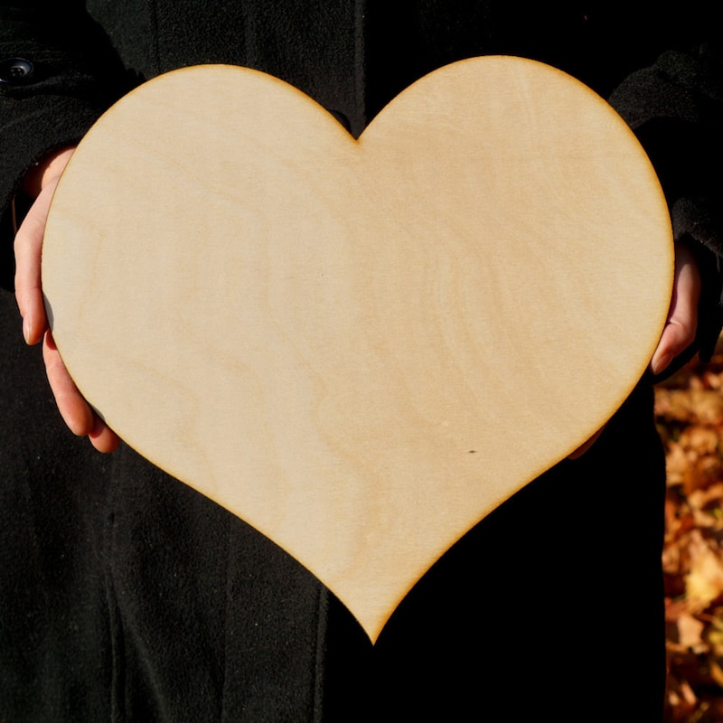 Wooden Heart - Etsy