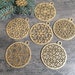Christmas Baubles 3 in or 4 in Wood Snowflake Wood Snowflake Ornaments ...